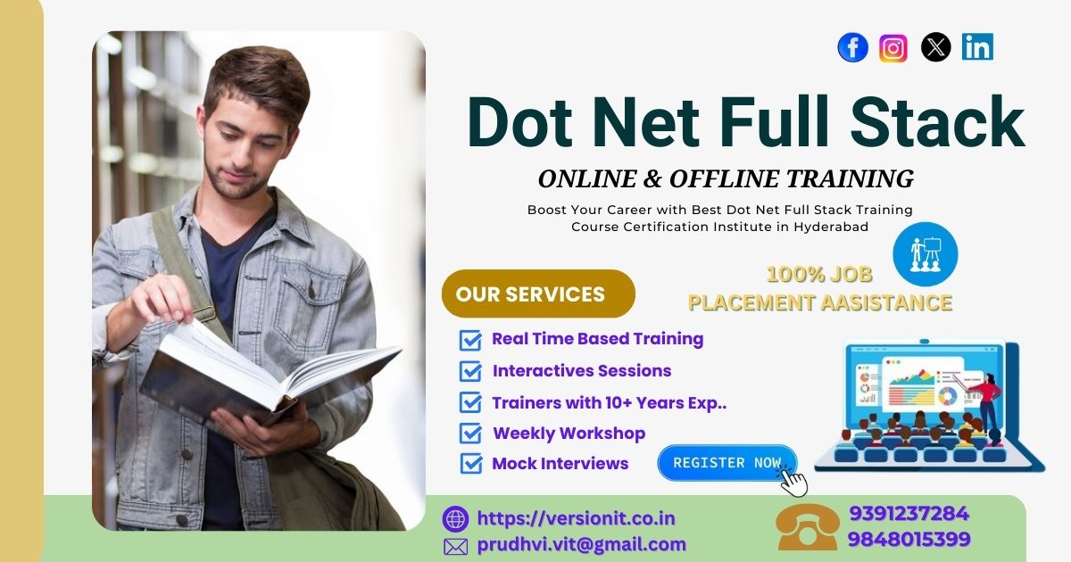 Dot Net Full Stack Couse Training in Hyderabad - Best Software Training Institute in Hyderabad ...